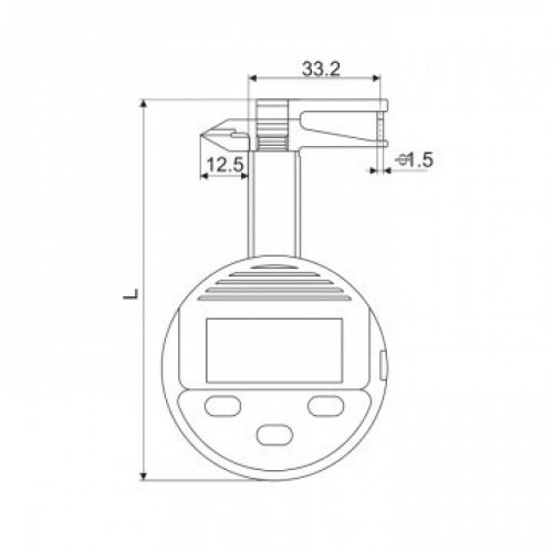 GL Round Mini Digital Gauge 25mm